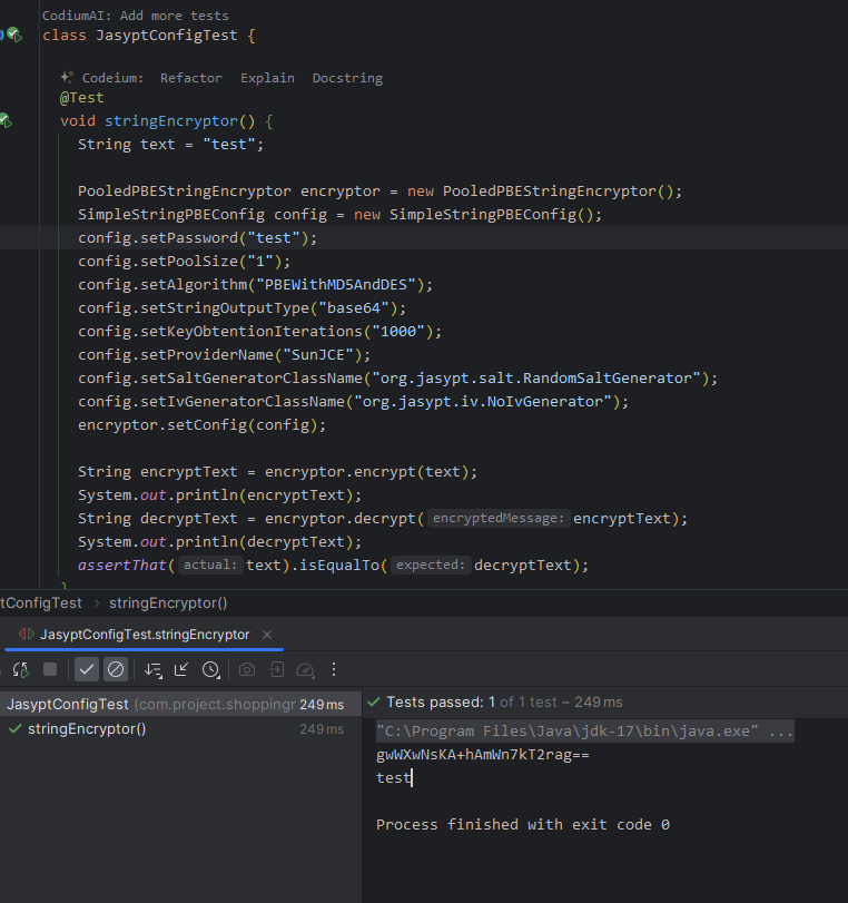 Jasypt로 yml 등 설정 파일에 적용해보기