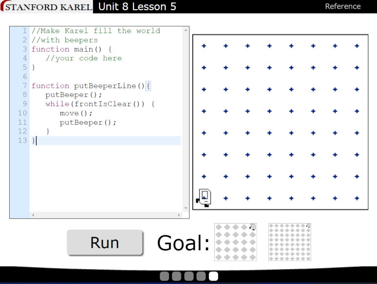 KAREL_Unit8, Lesson5 풀이