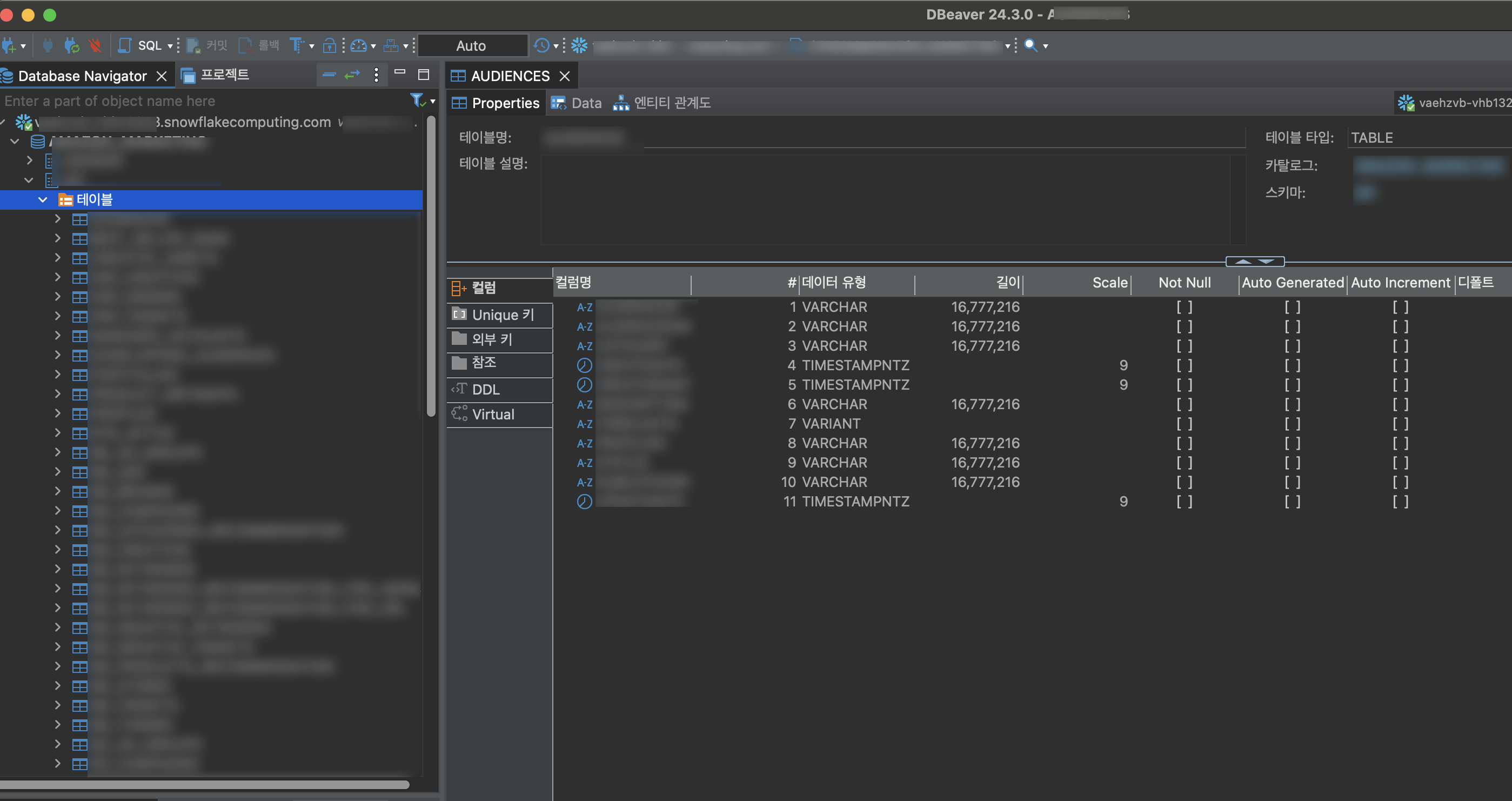 [connection] DBeaver x Snowflake
