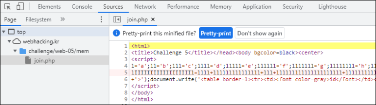 [Webhacking.kr] old-05