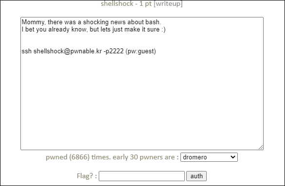 [Pwnable.kr] shellshock