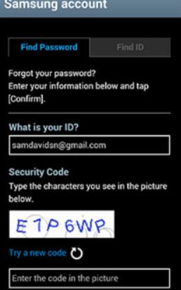 account.samsung.com forgot password | Recover Samsung ID