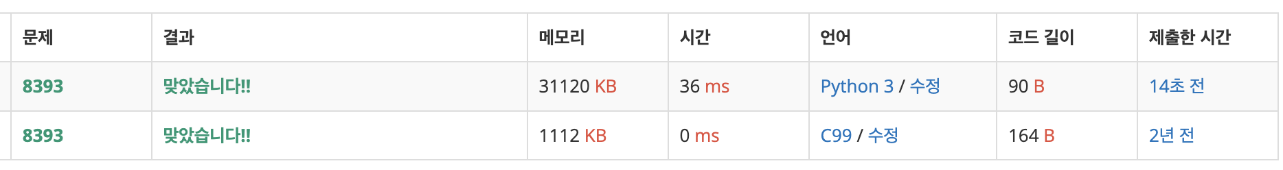 백준 8393: 합 (Python)