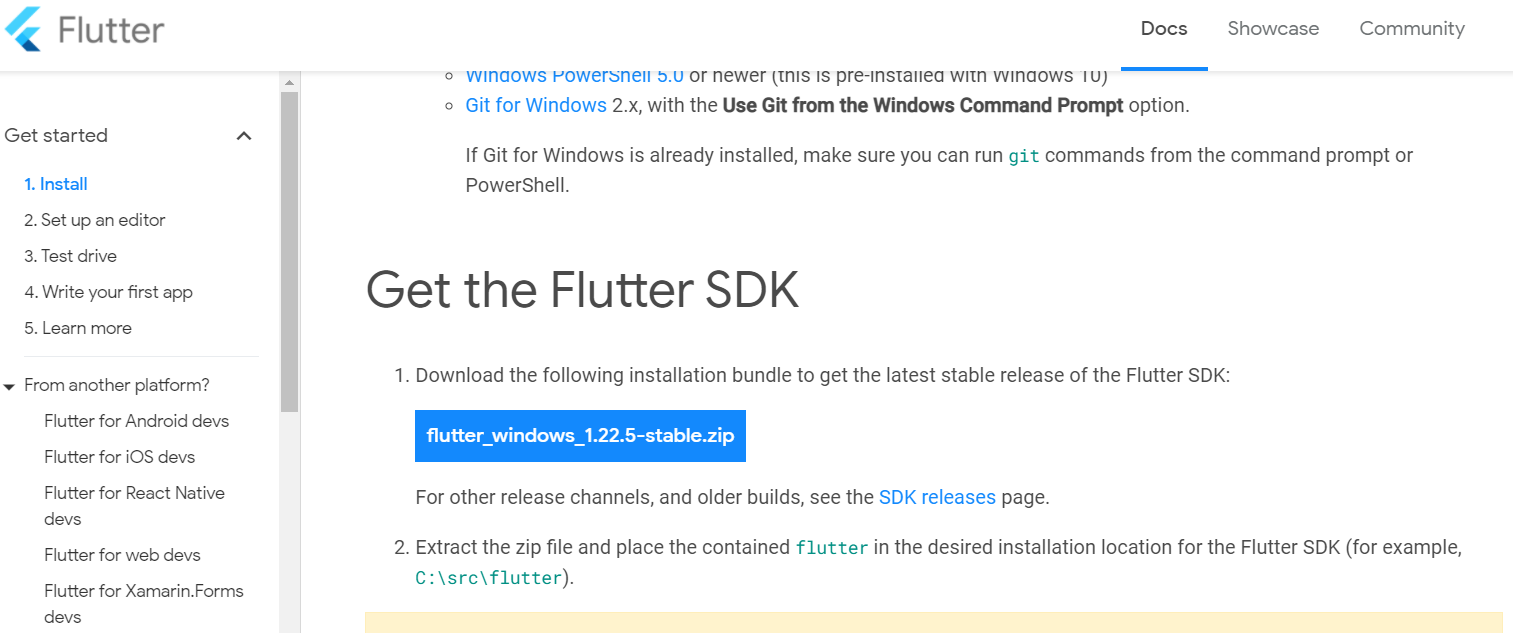[Flutter] Window 환경에서 Flutter 및 Android Studio 설치