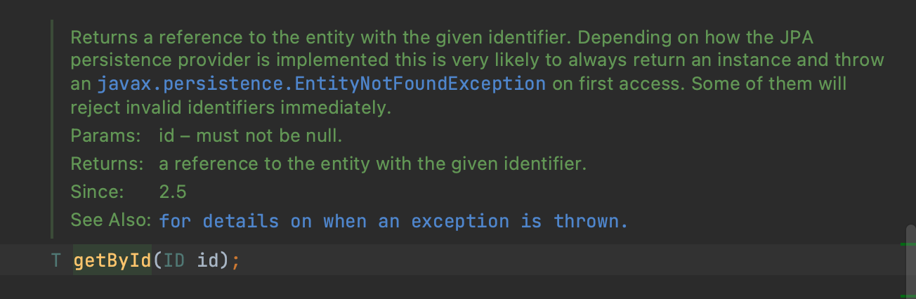 [JPA] existById vs. getById vs. findById