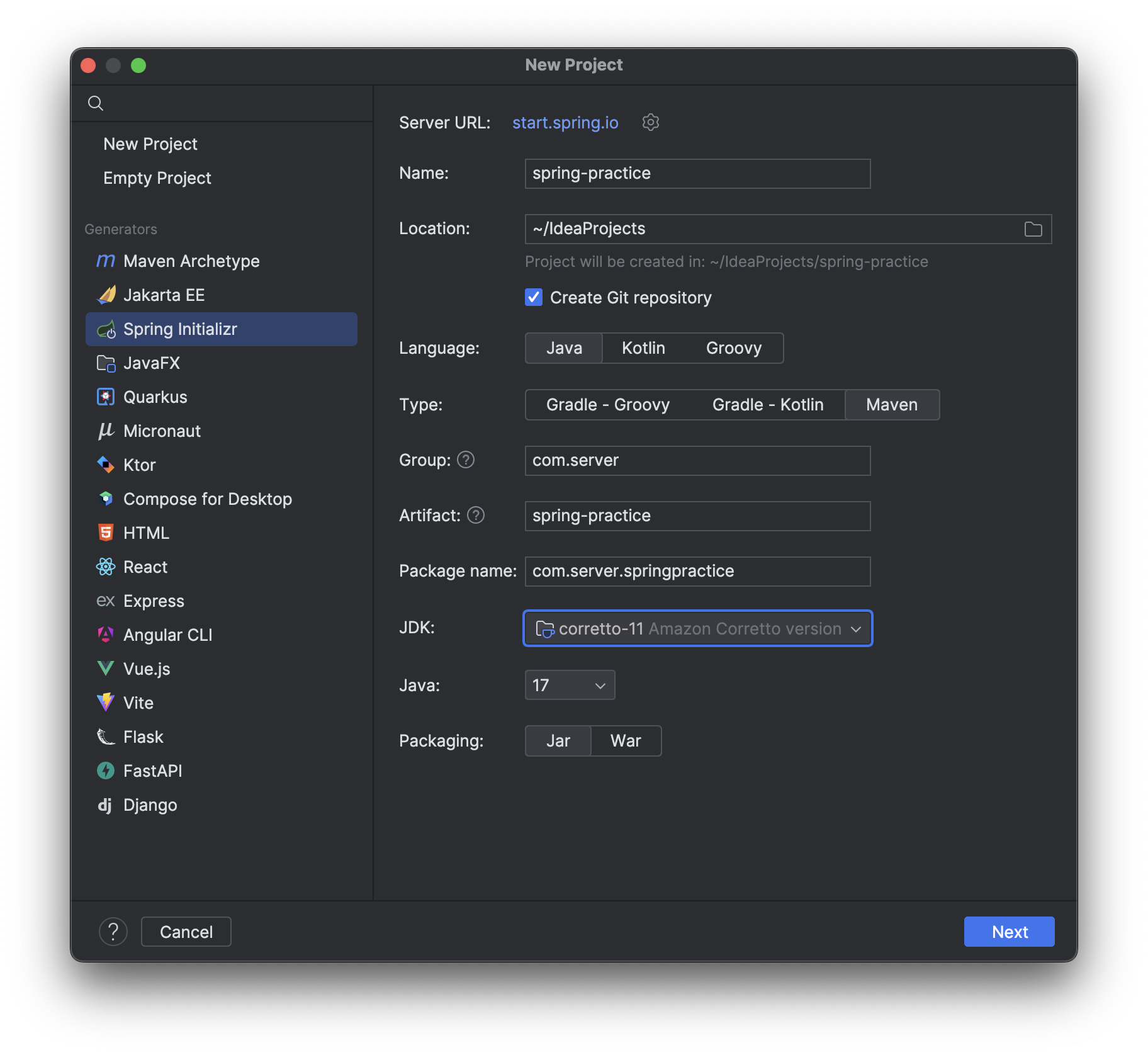 intelliJ 에서 Spring 🍵 맥 setting 하기~.~