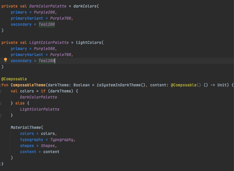 Jetpack Compose : Theme