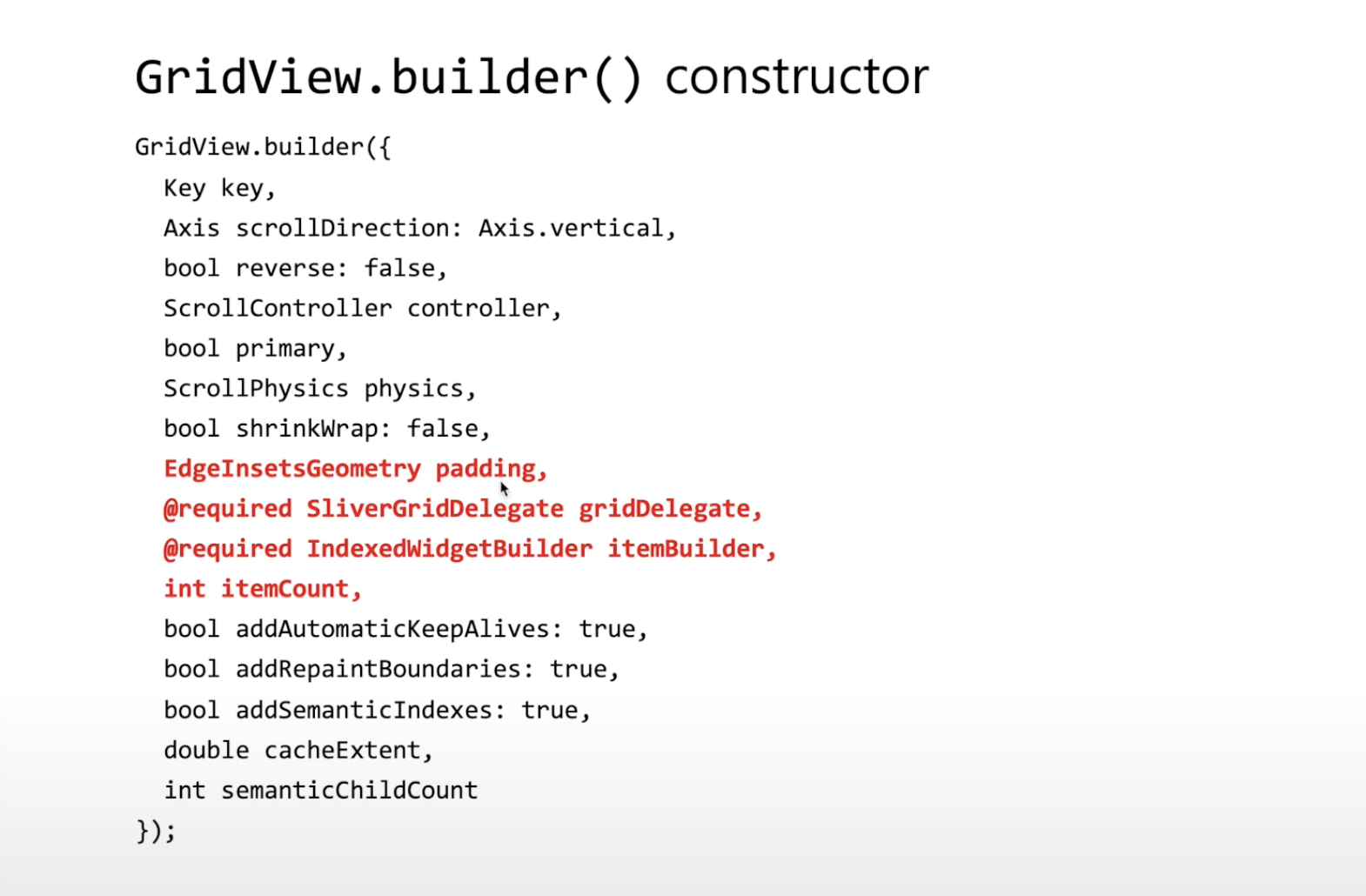 [flutter] GridView 정리