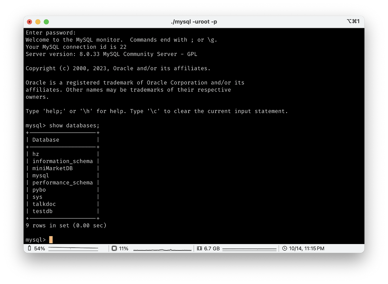 Mysql Mysql Community Server 설치 And Mysql 접속 방법 Macos