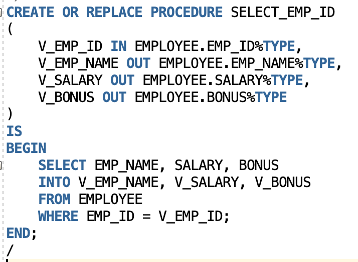 [SQL] PROCEDURE, FUNCTION