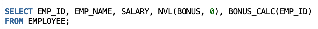 [SQL] PROCEDURE, FUNCTION