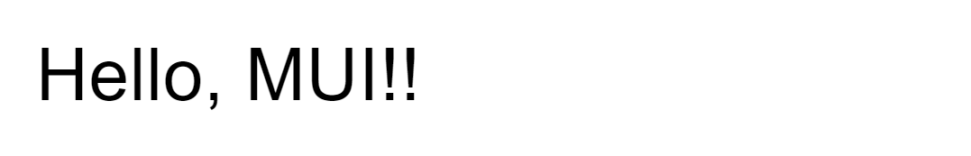  MUI Typography