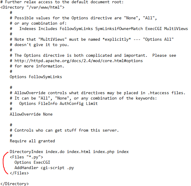 Linux Apache-Python 연동