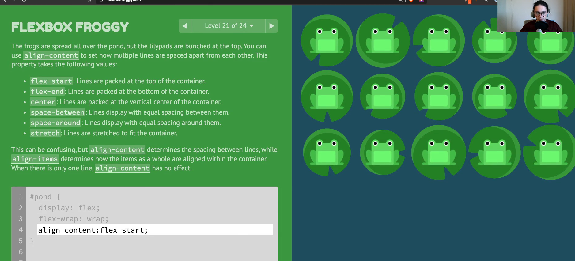 CSS_part1.7_Flexbox Froggy