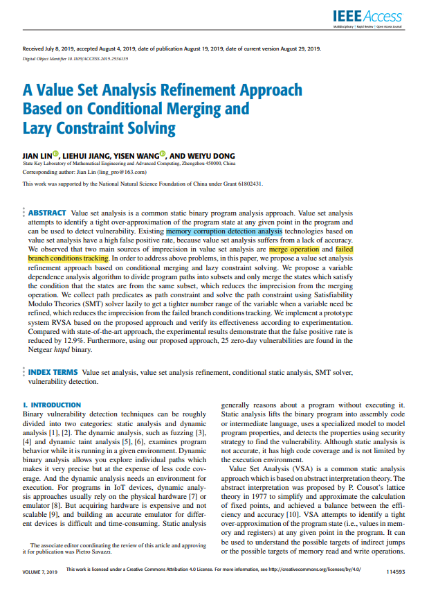A Value Set Analysis Refinement Approach Based on Conditional Merging and Lazy Constraint Solving