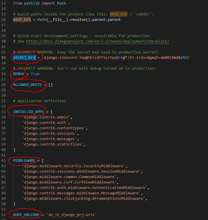 Django 프로젝트 구성