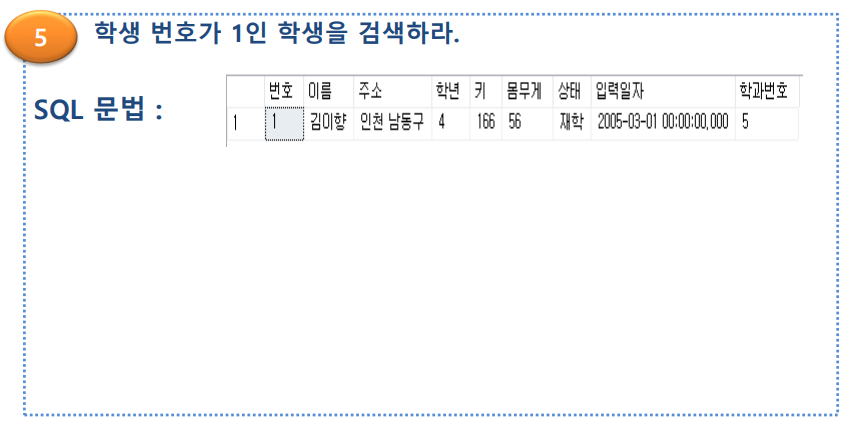 Sql활용학사정보 데이터베이스 구축 및 활용