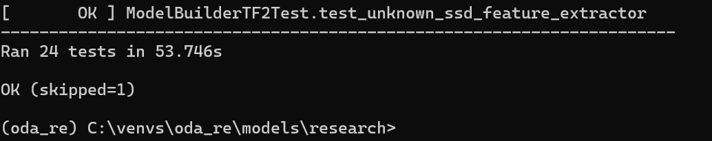 TensorFlow2 Object Detection API 설치 - Window11