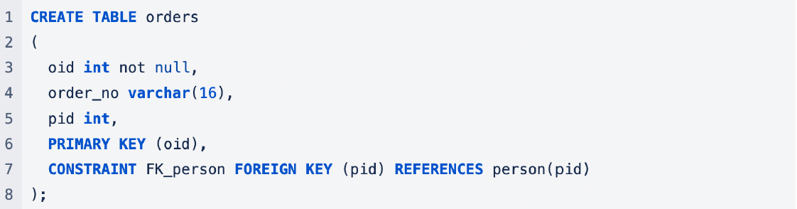 Primary Key기본 키 Foreign Key 외래키