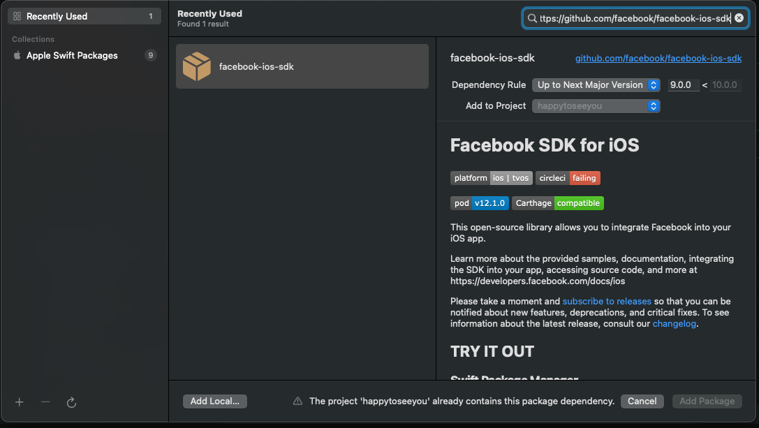 [FBsdk iOS] react-native-fbsdk 설정