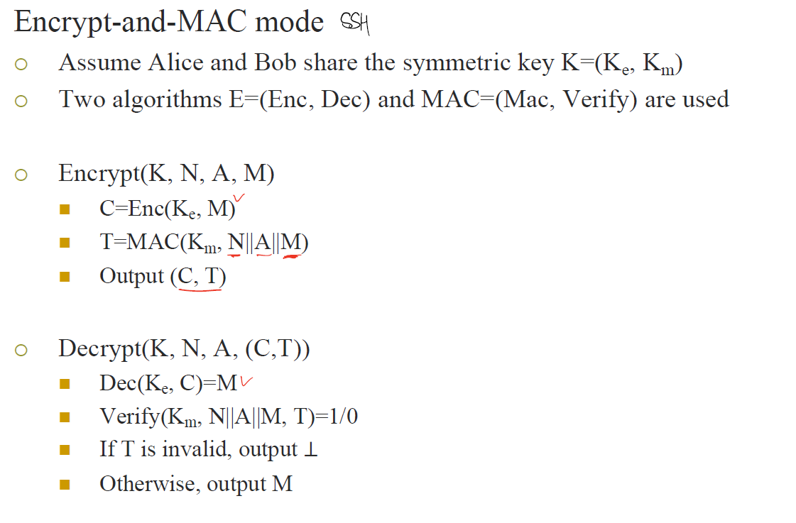 8. Authenticated Encryption and KDF
