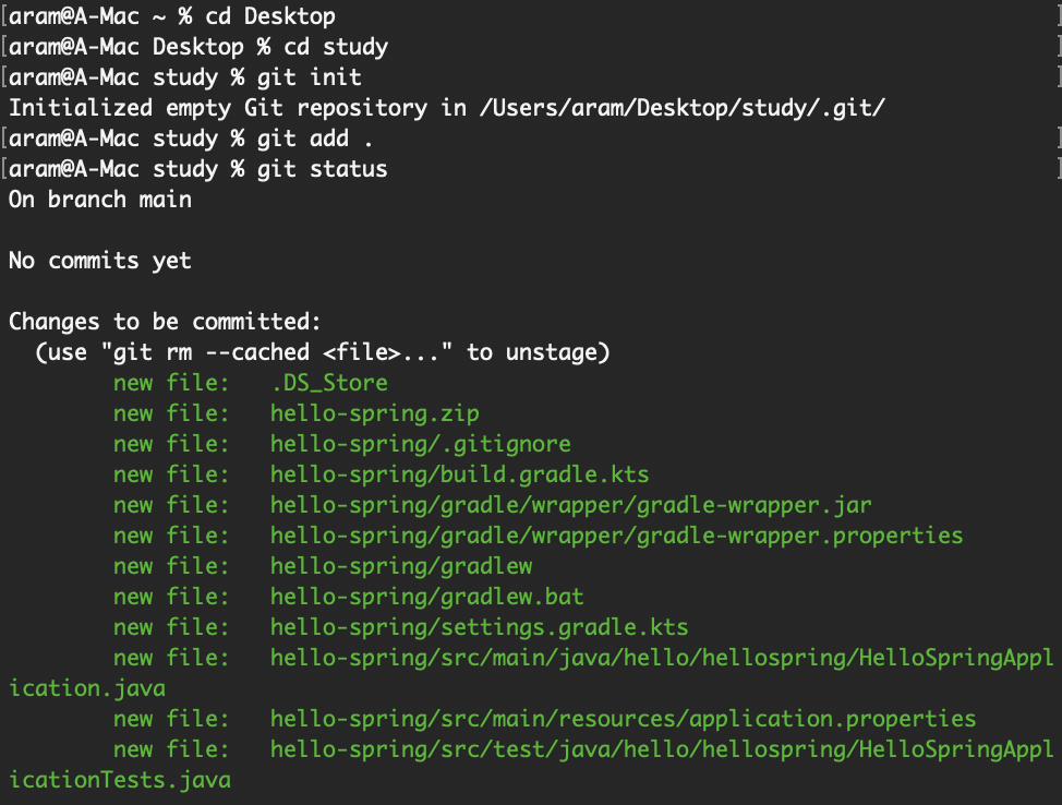 [m1] git 연동하기