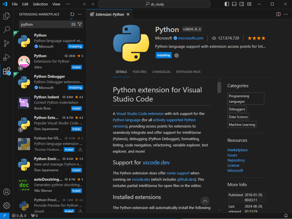 [환경 설정] vscode