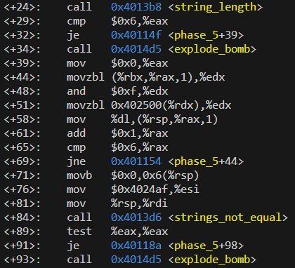 [BombLab] phase_5 풀이