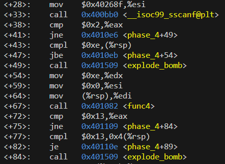 [BombLab] phase_4 풀이