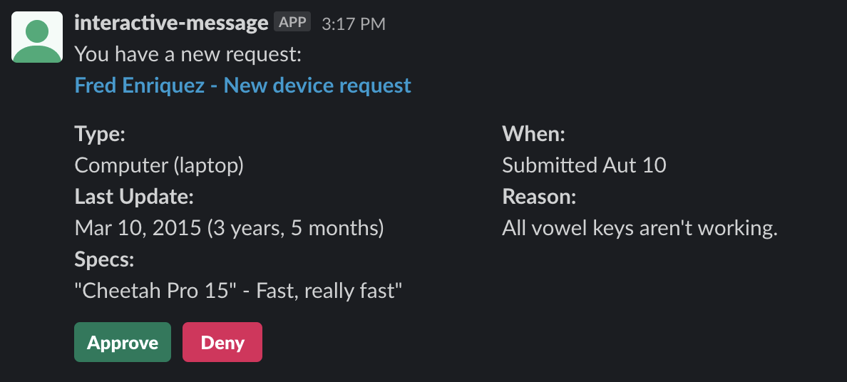 [Slack API] Interactive Components with CURL, Python(AWS Lambda) - post message
