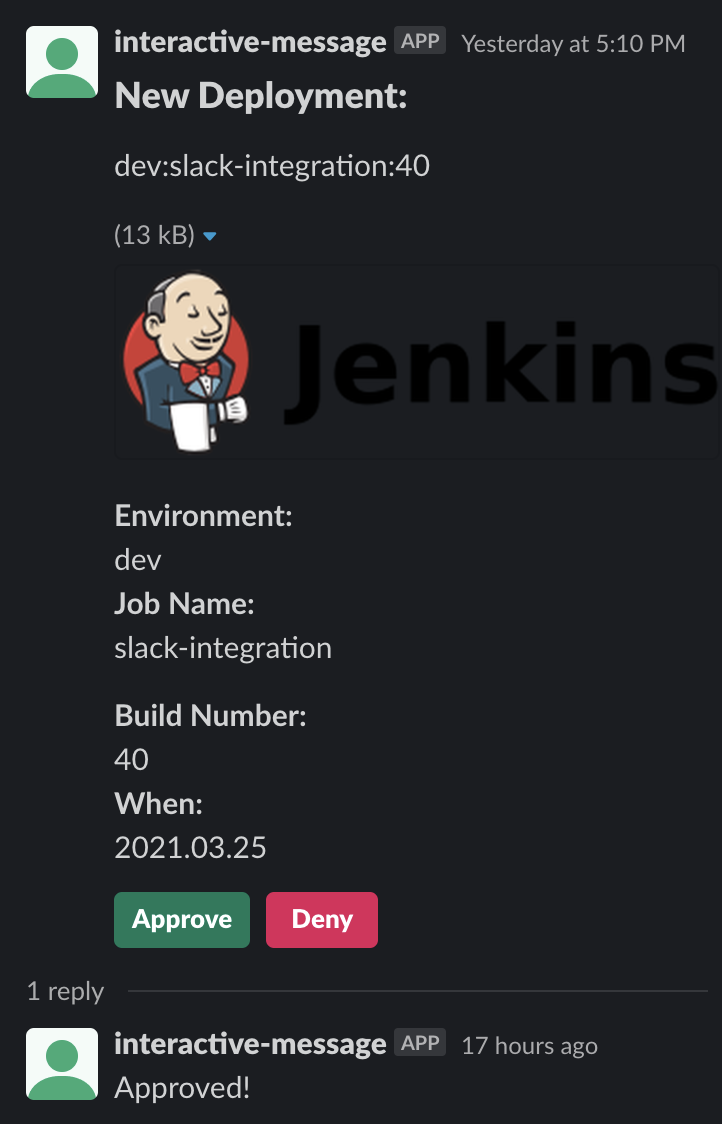 [Jenkins] pipeline interactive input Slack 연동