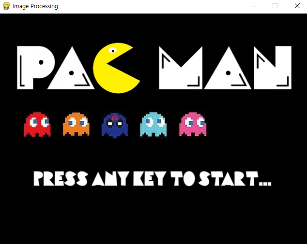 pygame pacman intro화면 만들기