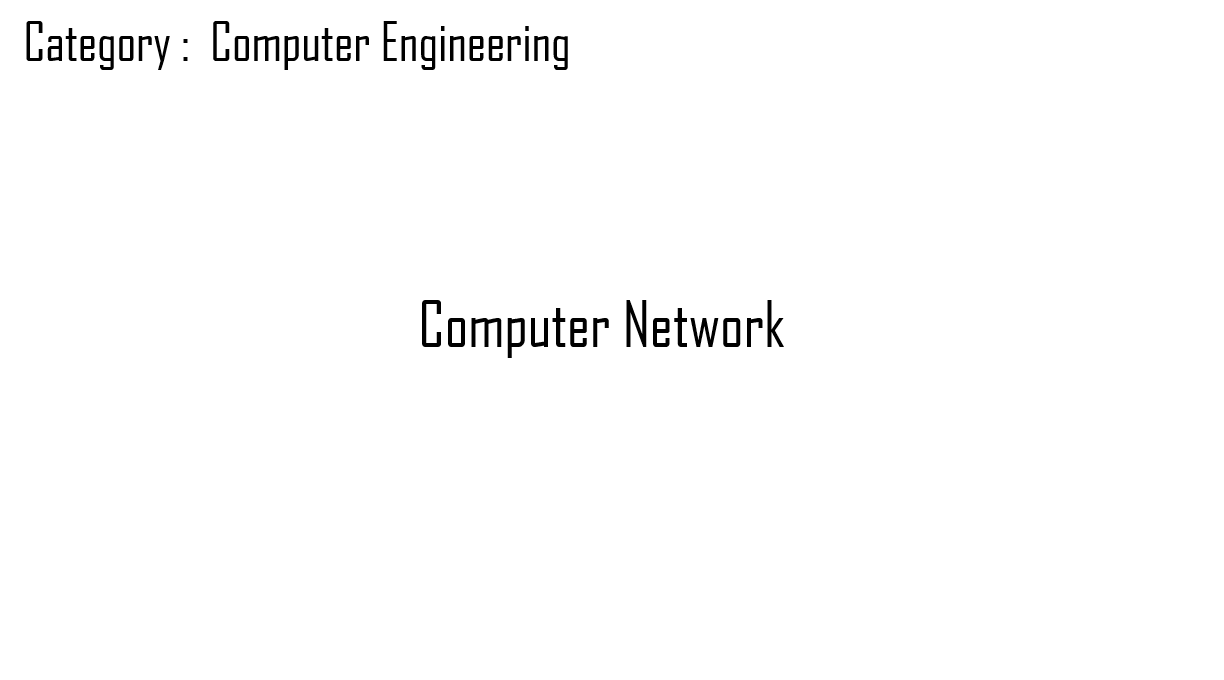 01. Computer Network Intro