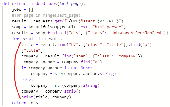 Python Python으로 웹 스크래퍼 만들기 28 Extracting Locations And Finishing Up