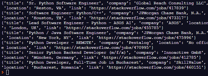 Python Python으로 웹 스크래퍼 만들기 213 Stackoverflow Finish