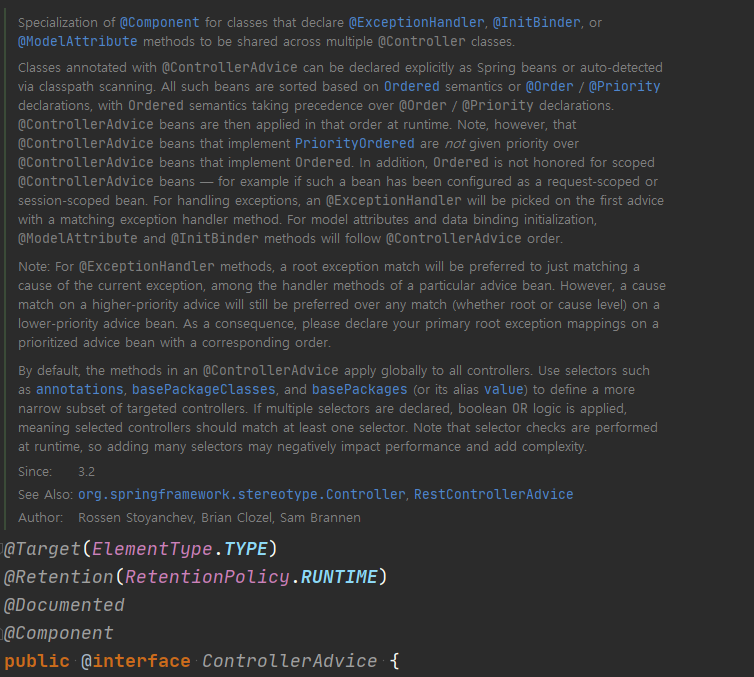 @RestControllerAdvice를 사용해보자