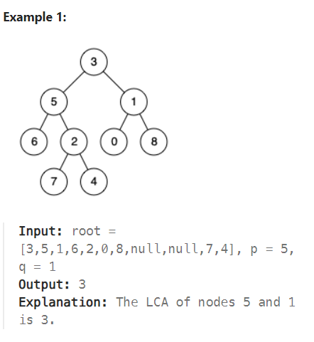 leetcode 236 python 파이썬 소스코드 + LCA(최소공통조상)