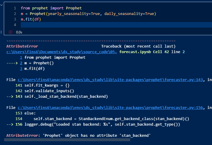 Attributeerror Prophet Object Has No Attribute Stan Backend