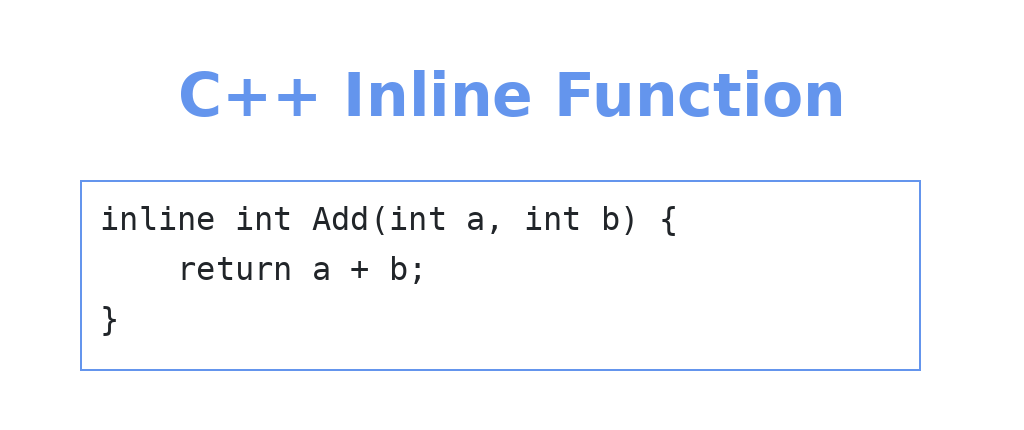 [C++]인라인 함수 (Inline Function)