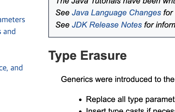 자바의 타입 소거 (Type erasure)