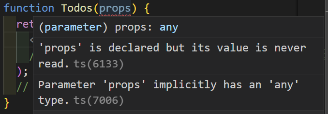 props 및 TypeScript 작업하기