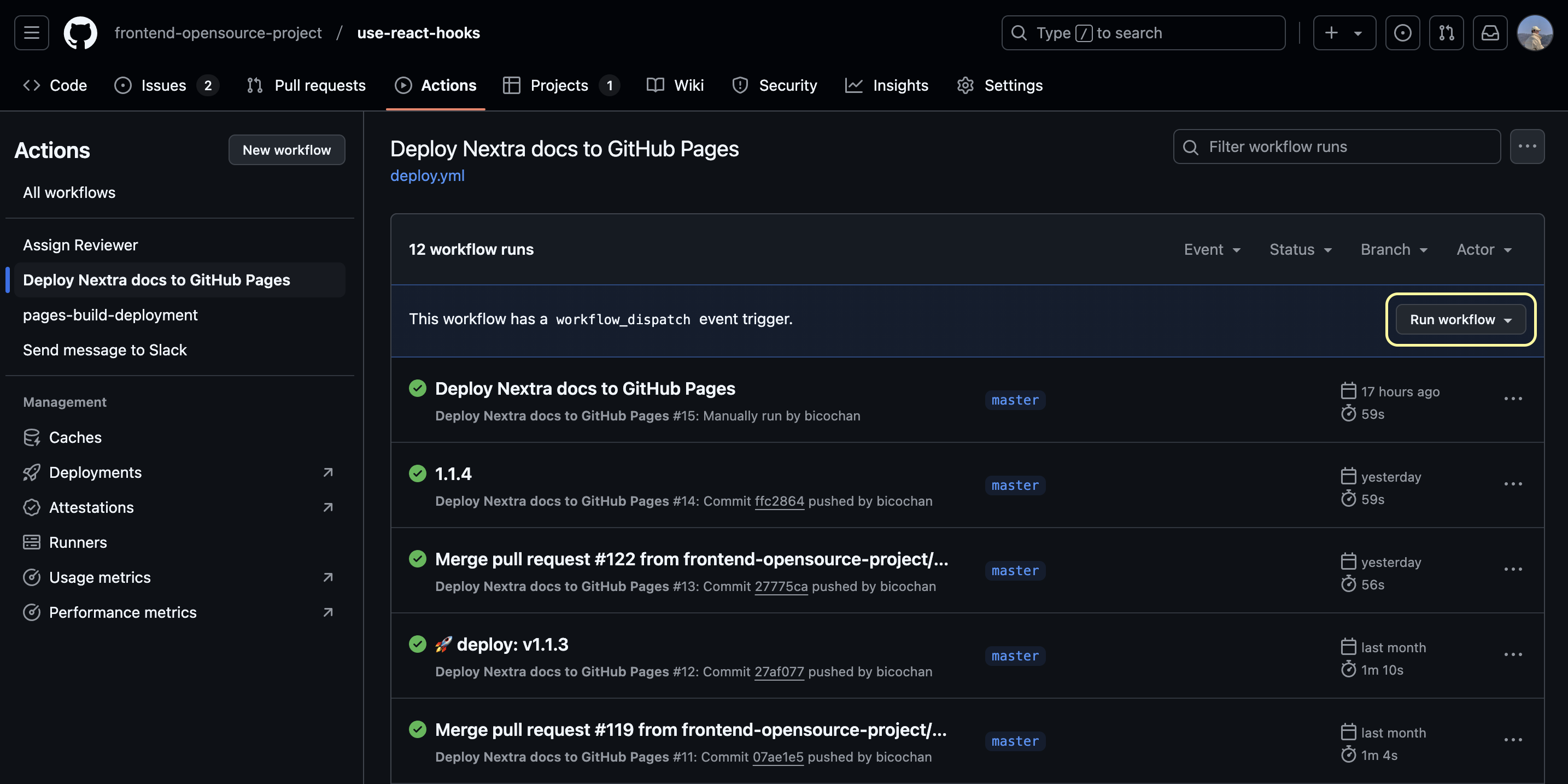 GitHub Actions로 Nextra 배포 자동화하기(gh-pages)