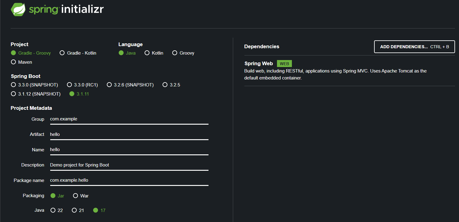 docker hub에 이미지 올리기 + Spring boot Initializr