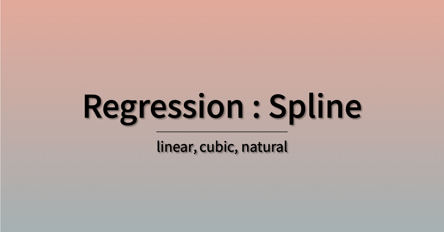 Spline: linear, cubic, natural
