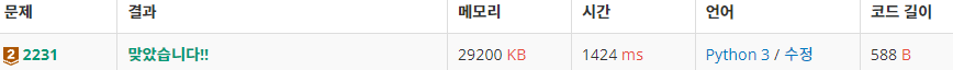 [Python] boj: 2231 분해합
