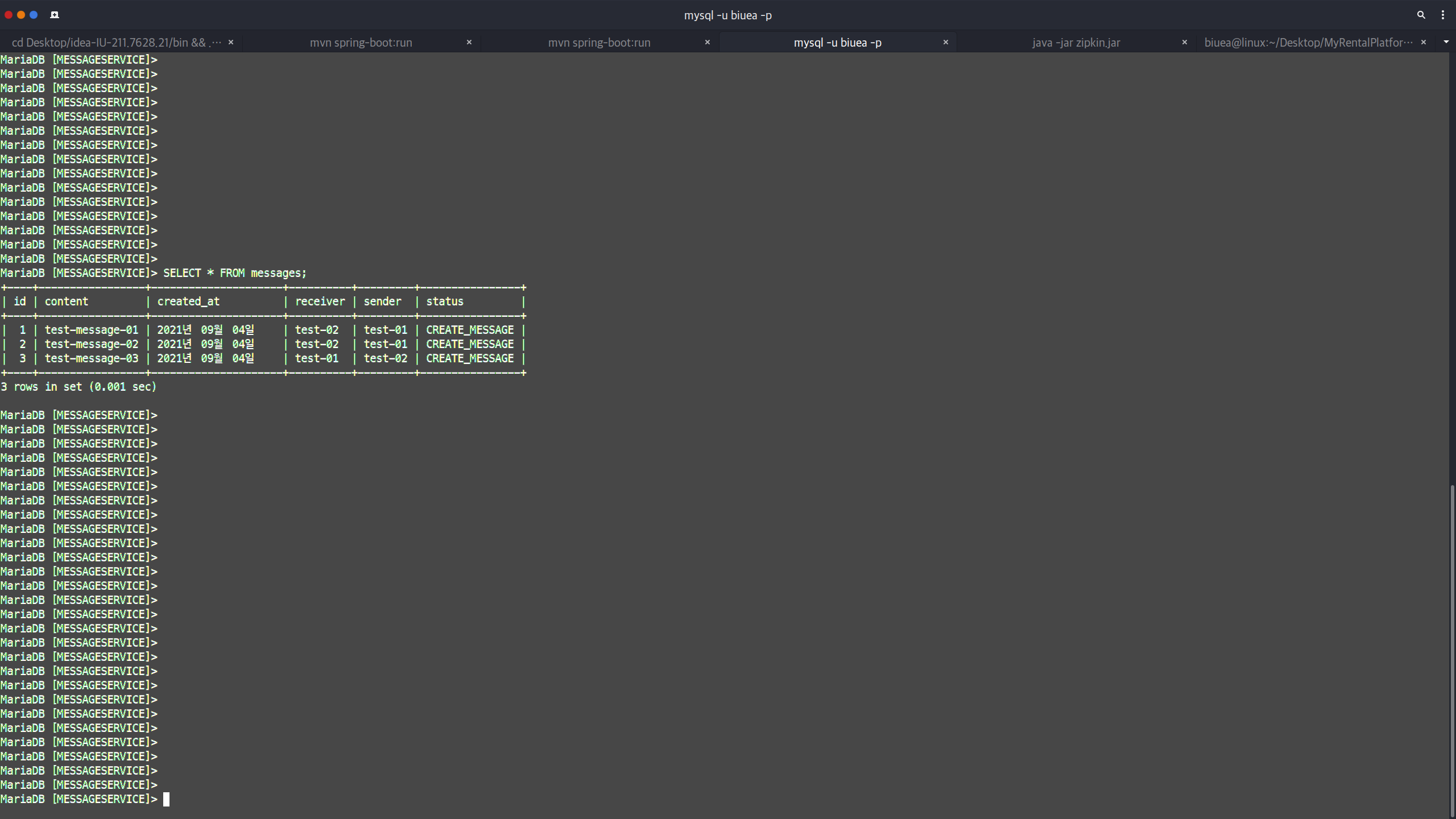 Rental Application (React & Spring boot Microservice) - 21 : message-service