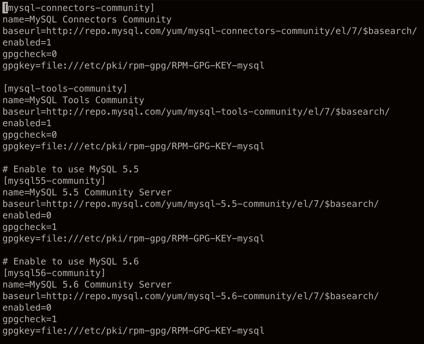 CentOS7 Mysql 설치시 오류