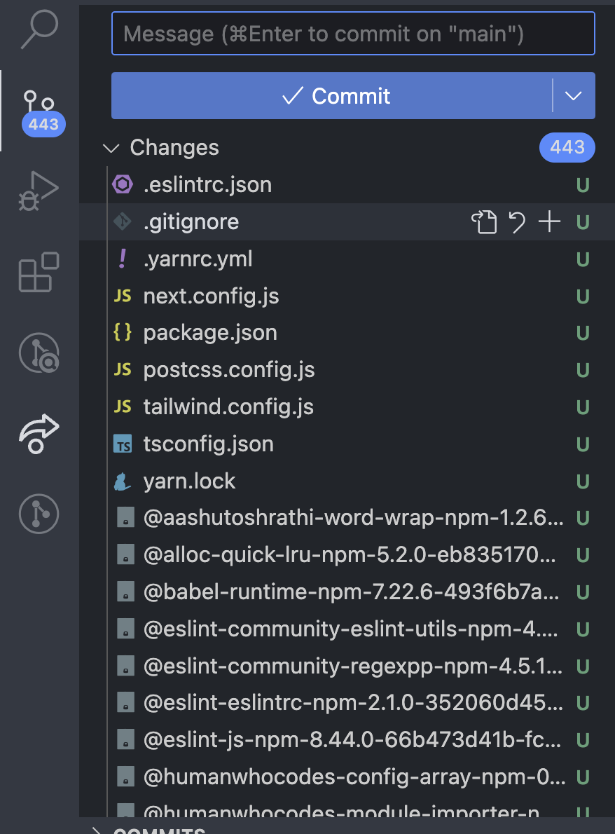 [Next 포트폴리오] 01. 프로젝트 세팅(feat. Yarn Berry 이슈)