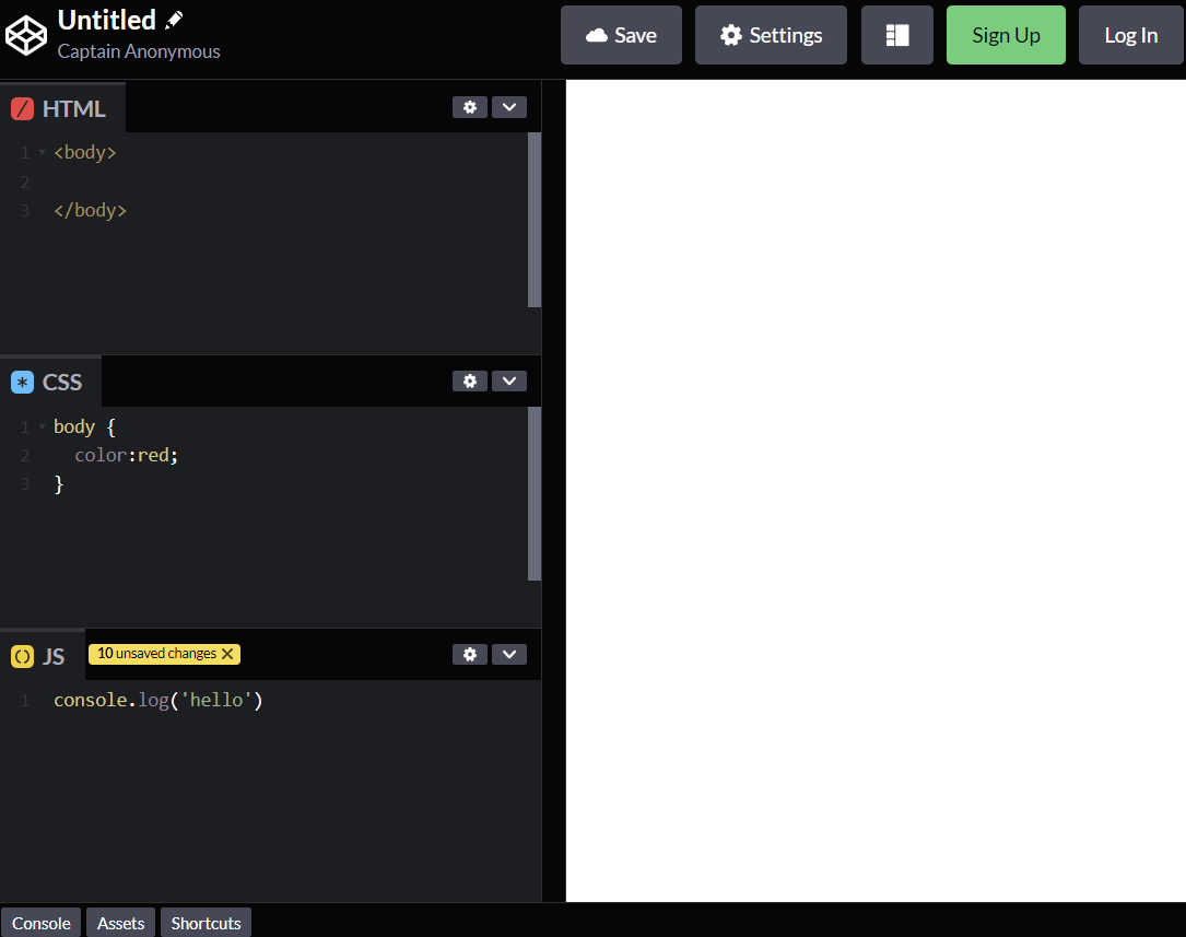 [HTML] 온라인 코드 편집기 CodePen.io