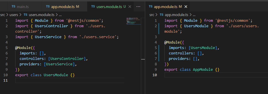 TypeScript + nest.js 전환